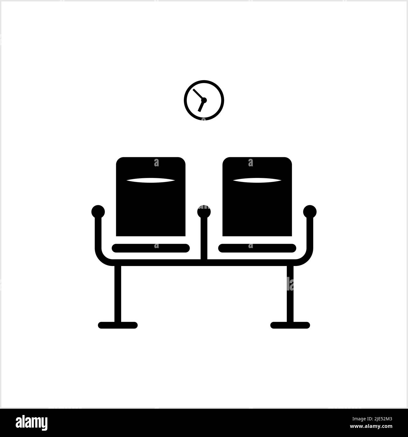 Waiting Lounge Icon, Airport Lounge, Waiting Room, Waiting Hall Vector ...