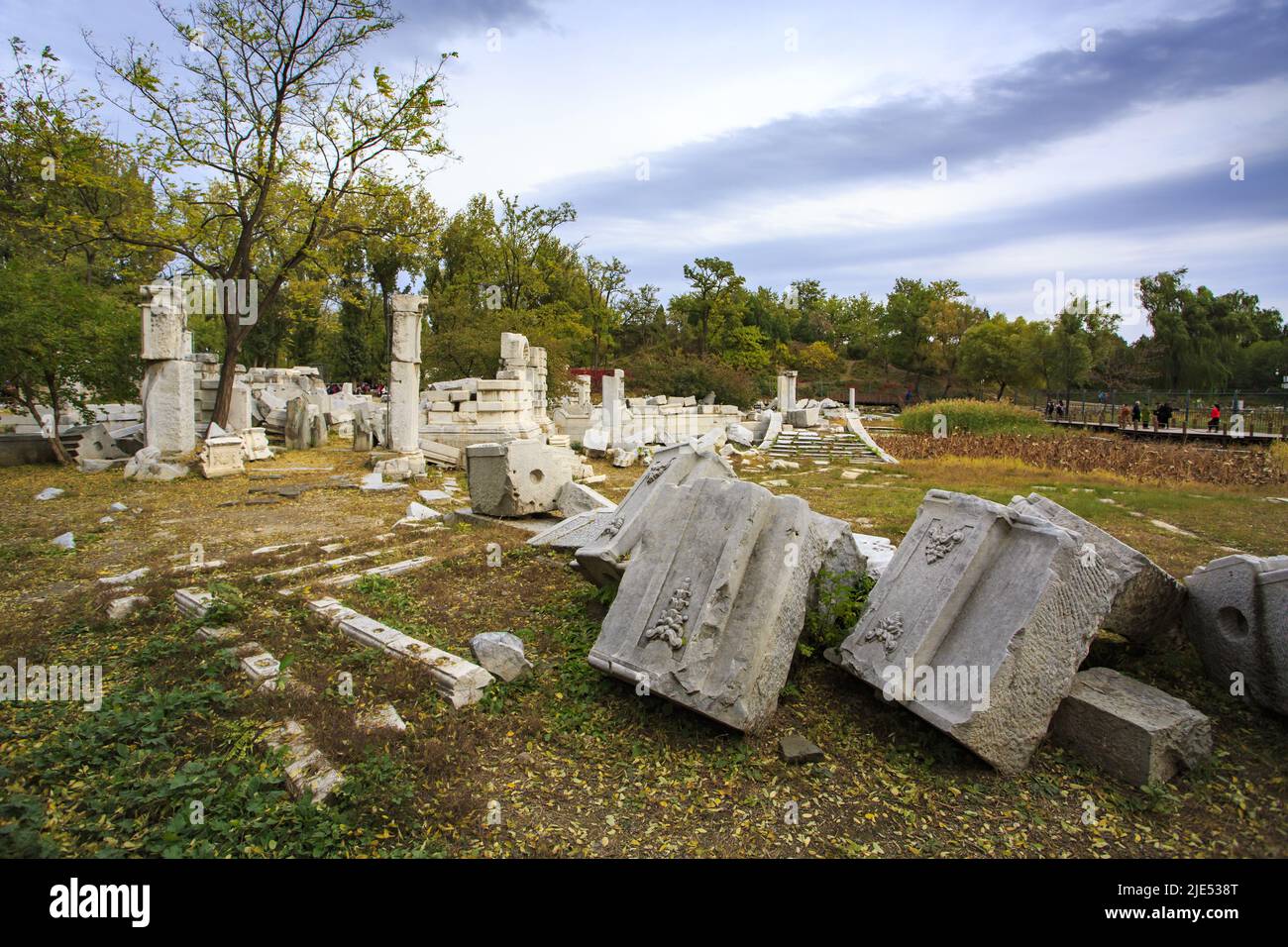 Beijing the Summer Palace the royal garden autumn ruins Stock Photo - Alamy