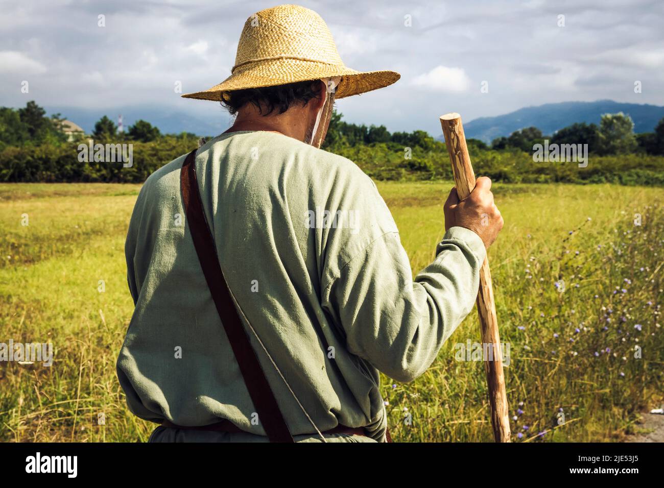 13th century. Civil and military customs and habits. Pilgrim Stock ...