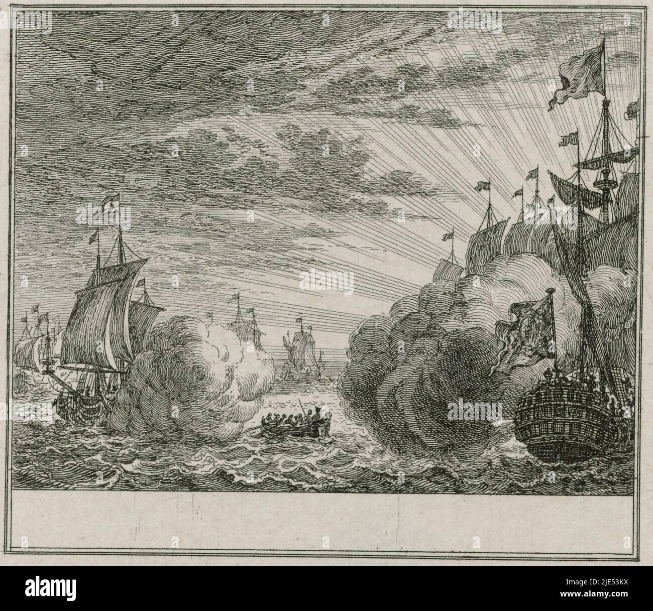 English squadron under commander charles fielding hi-res stock ...