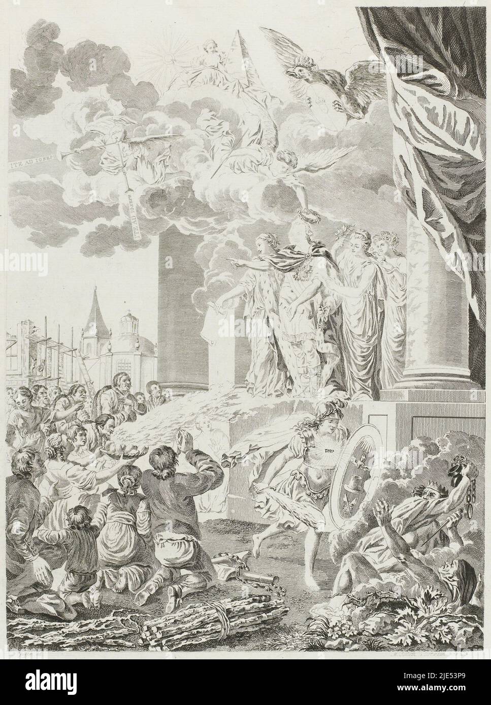 Allegory of the Joseph II edict on religious freedom for Protestants ...