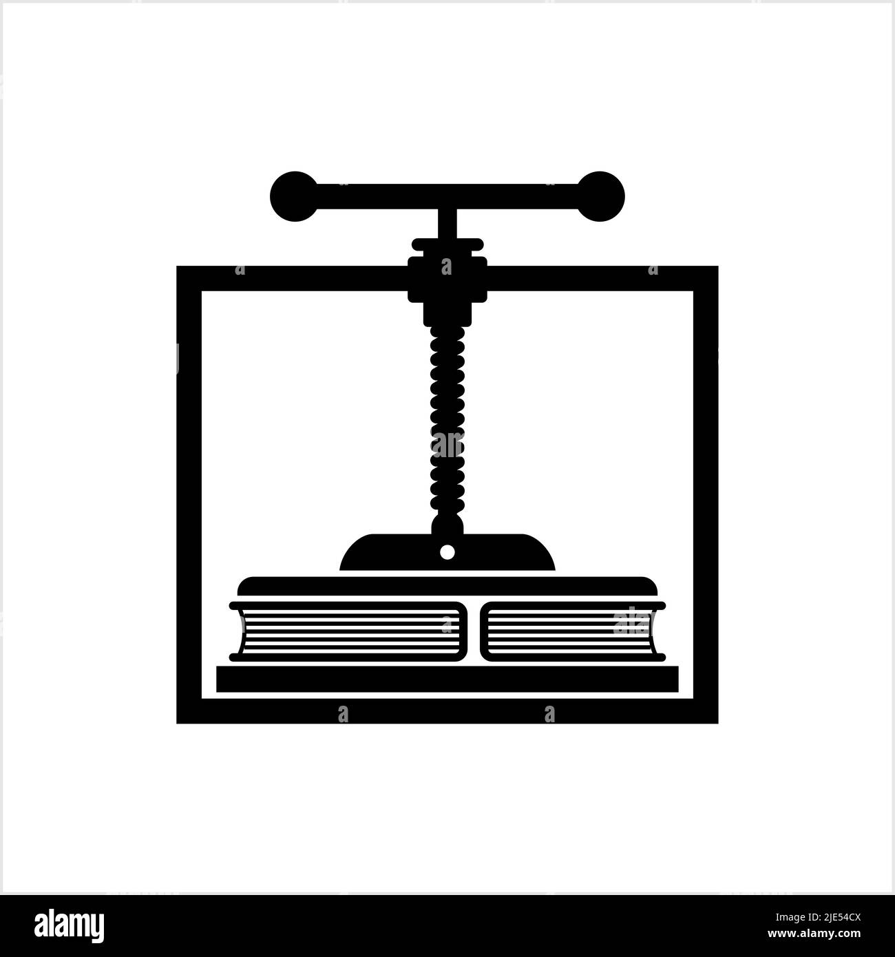 Hand press bookbinding Stock Vector Images - Alamy