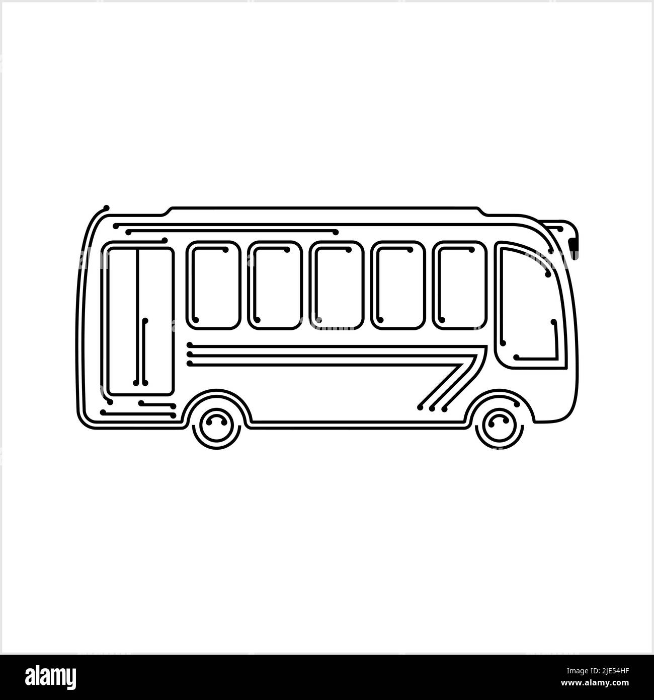 Bus Icon, Bus Vector Art Illustration Stock Vector Image & Art - Alamy