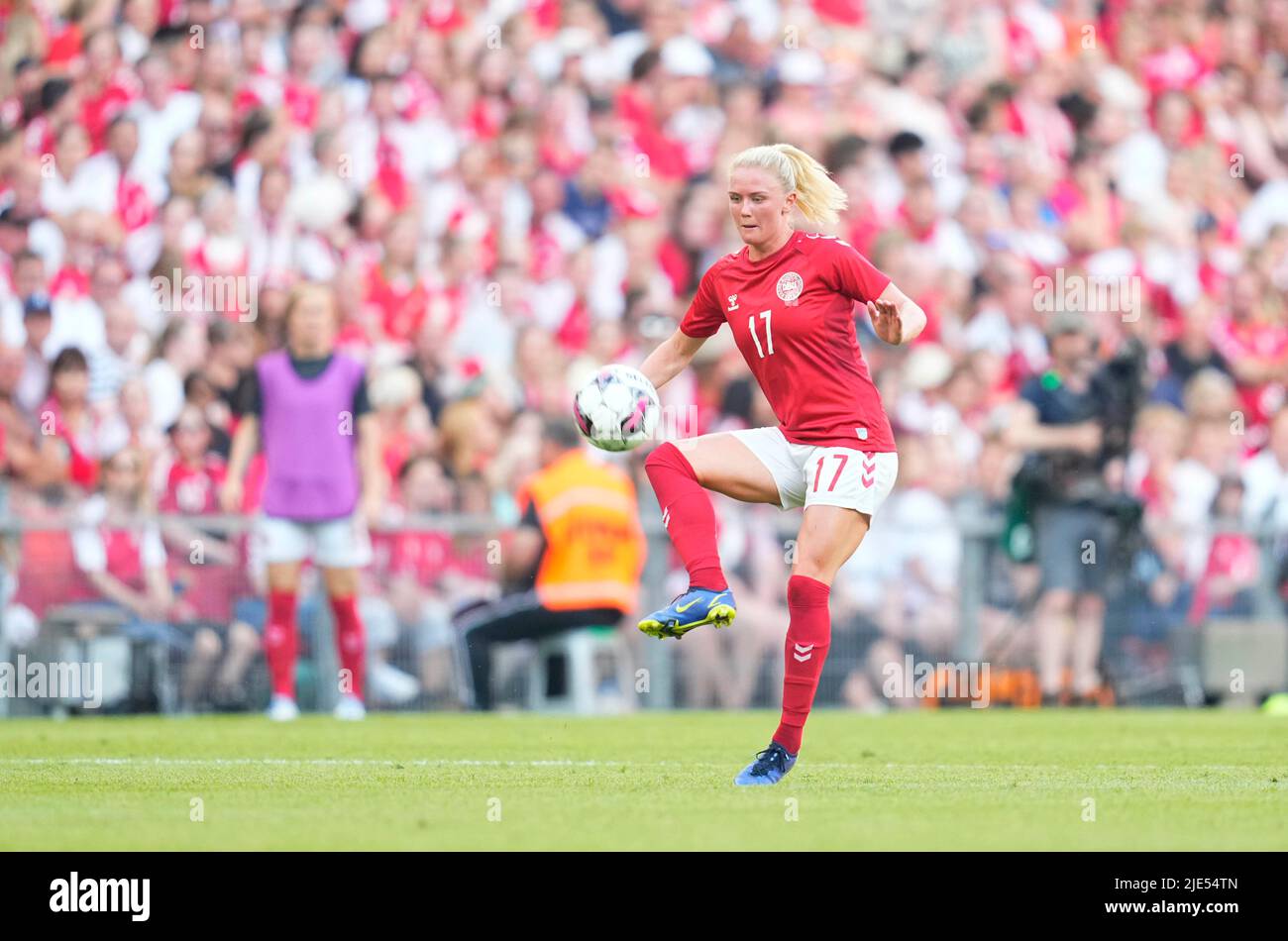 Parken Stadium, Copenhagen, Denmark. 24th June, 2022. Rikke Marie ...