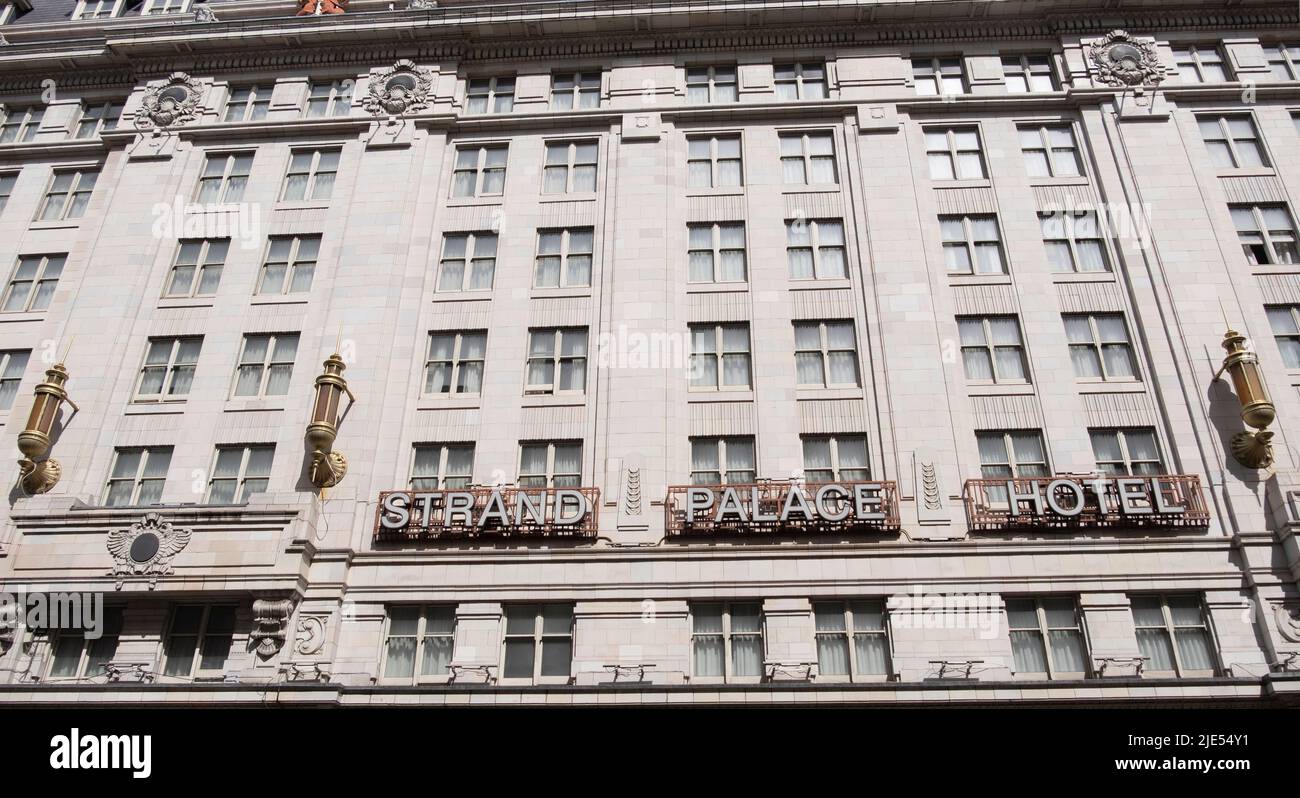 The Strand palace hotel,London Stock Photo - Alamy