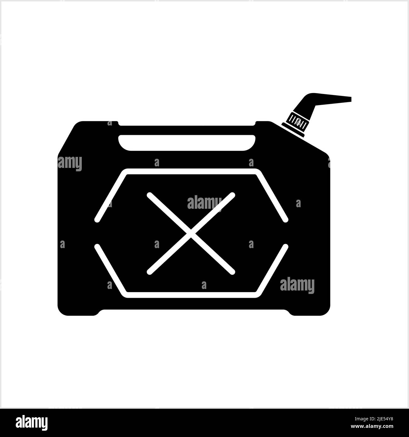 Gasoline Can Icon, Fuel Can Vector Art Illustration Stock Vector Image ...