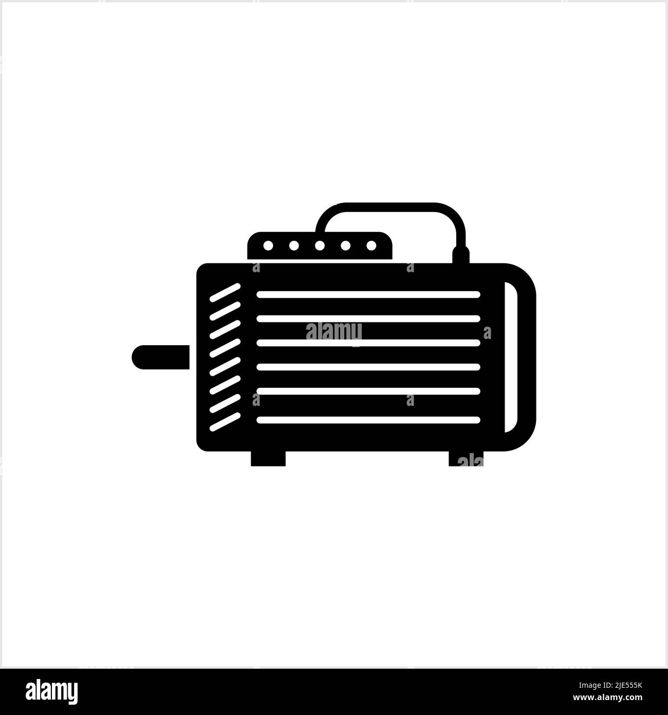 Electric Motor Icon, Electric Magnetic Motor Icon Vector Art ...