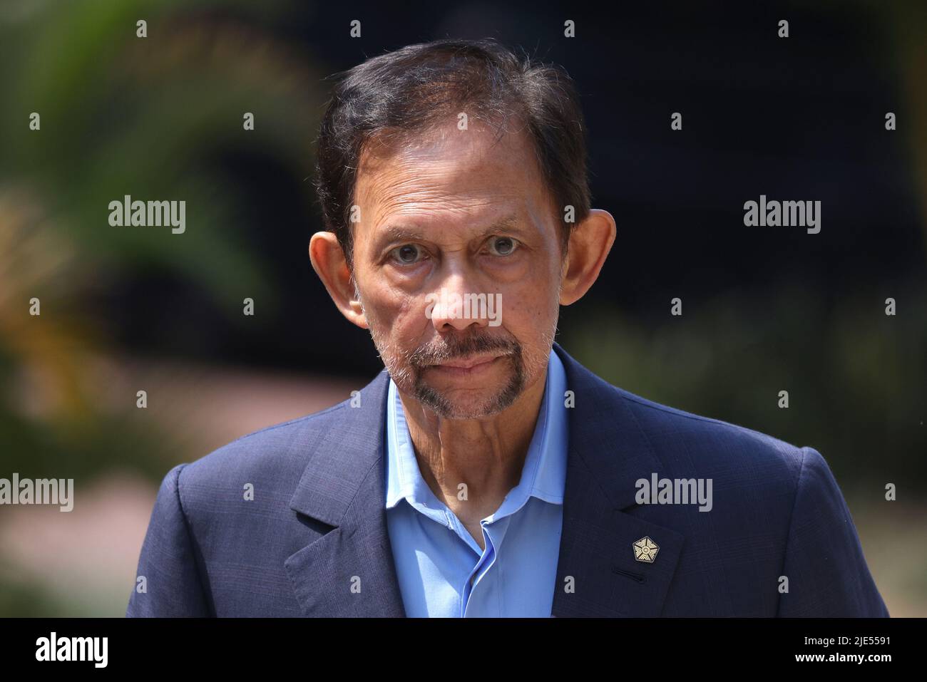 Hassanal Bolkiah, Sultan of Brunei arrives for the Leaders' Retreat on ...