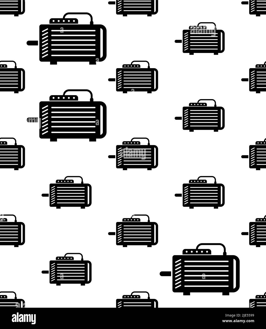 Electric Motor Icon Seamless Pattern, Electric Magnetic Motor Icon ...