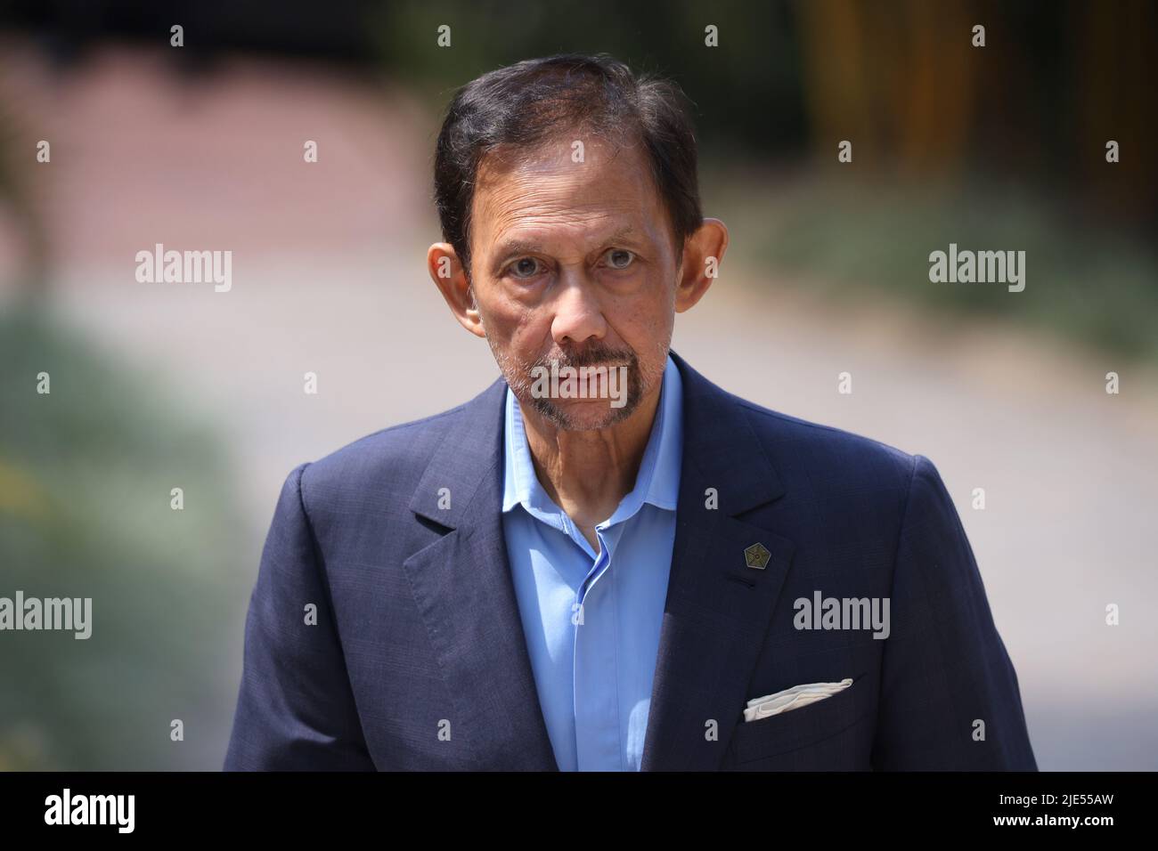 Hassanal Bolkiah, Sultan of Brunei arrives for the Leaders' Retreat on ...