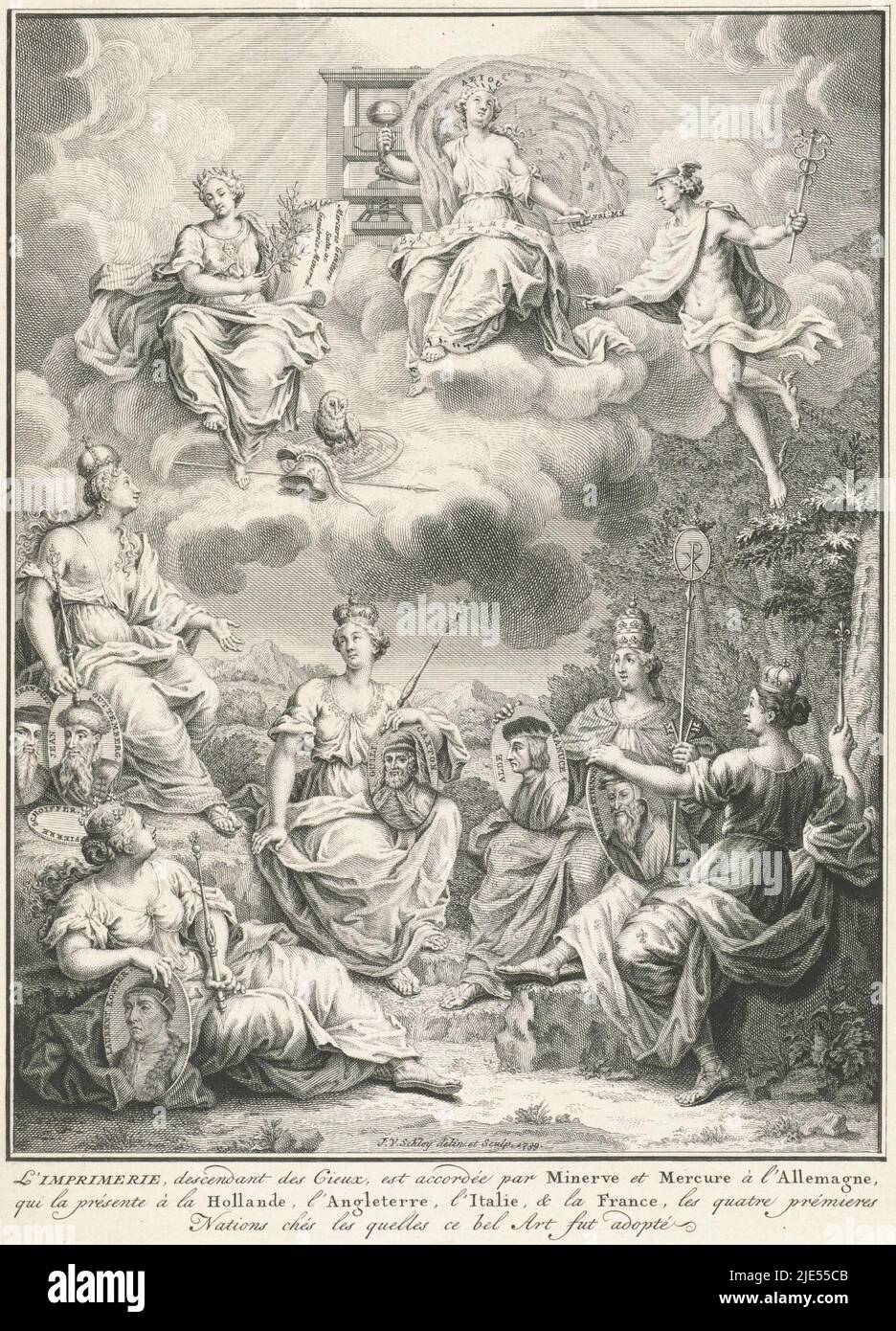 Title page of 'Histoire de l'origine de l'imprimerie' by Prosper ...