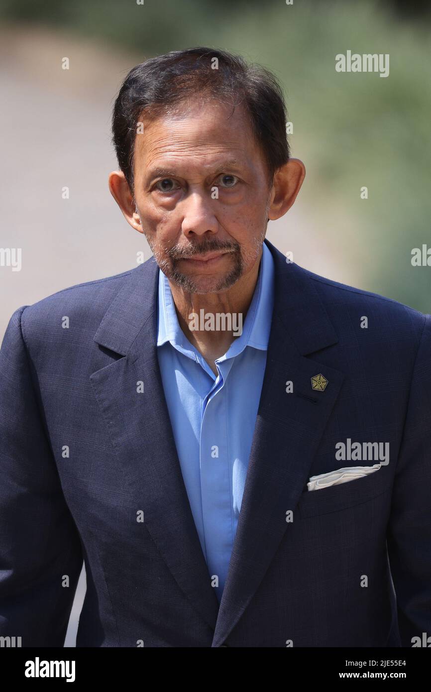 Hassanal Bolkiah, Sultan of Brunei arrives for the Leaders' Retreat on ...