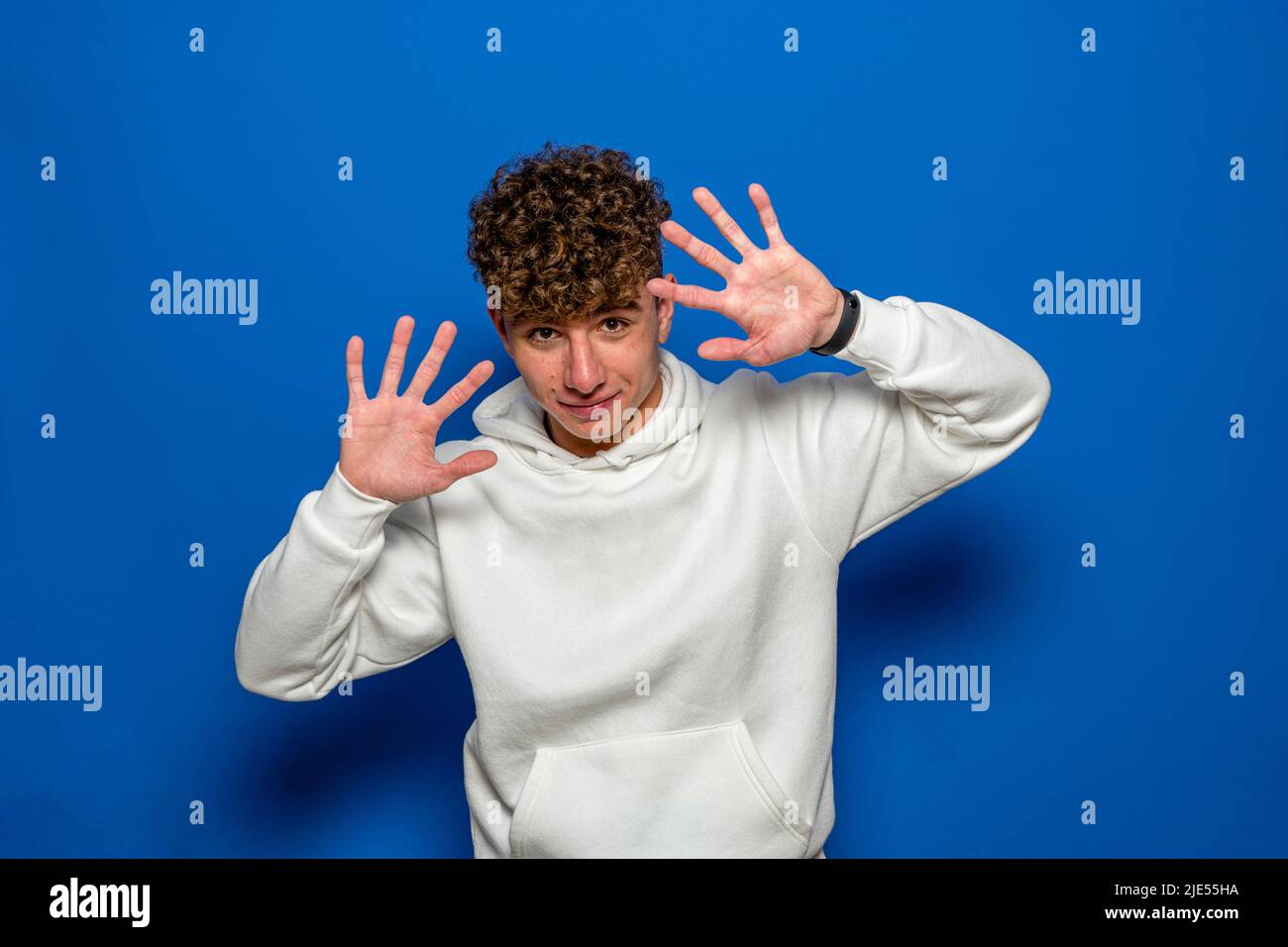 Boy head in hands diverse hi-res stock photography and images - Alamy