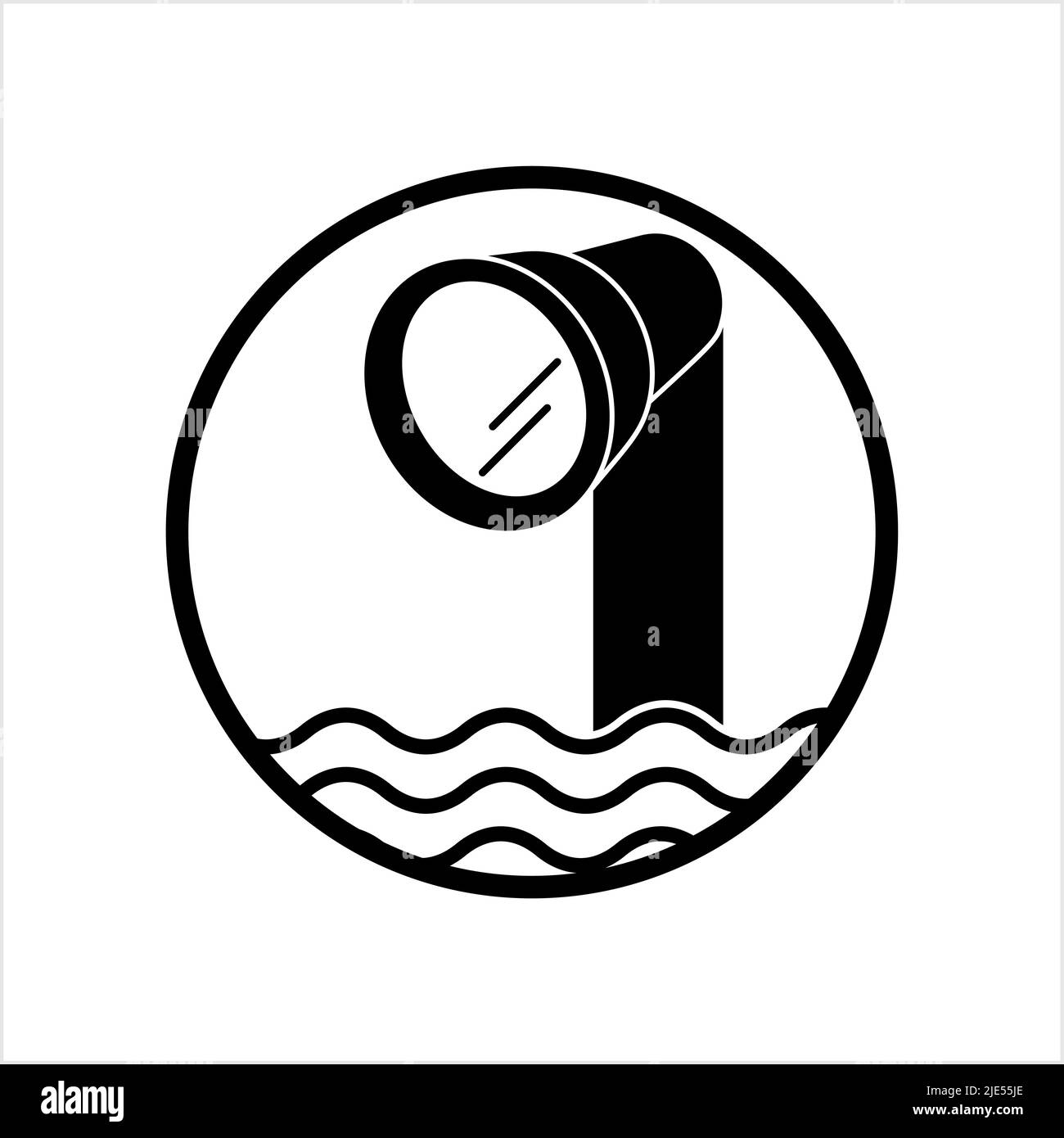 Periscope Icon, Mirror Prism Observation Instrument Vector Art ...