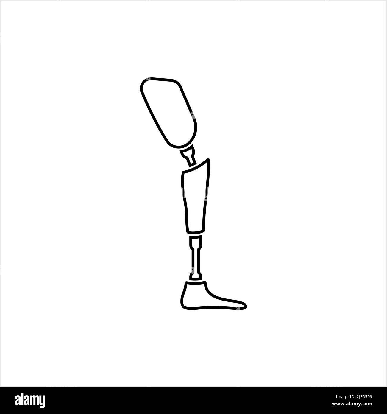 Prosthetic Leg Icon, Artificial Device Replacement Of Missing Human Leg ...