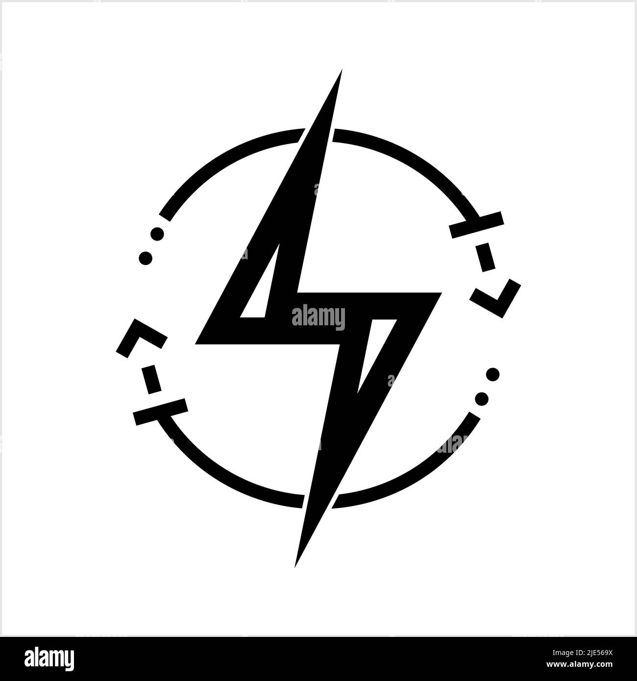 Renewable Energy Icon. Green Clean Energy Vector Art Illustration Stock ...