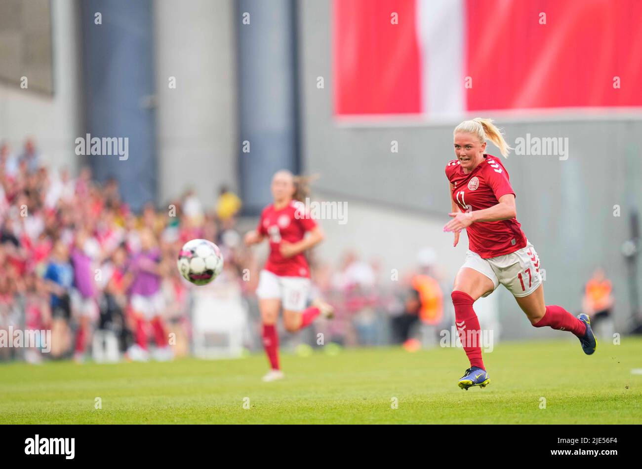 Parken Stadium, Copenhagen, Denmark. 24th June, 2022. Rikke Marie ...