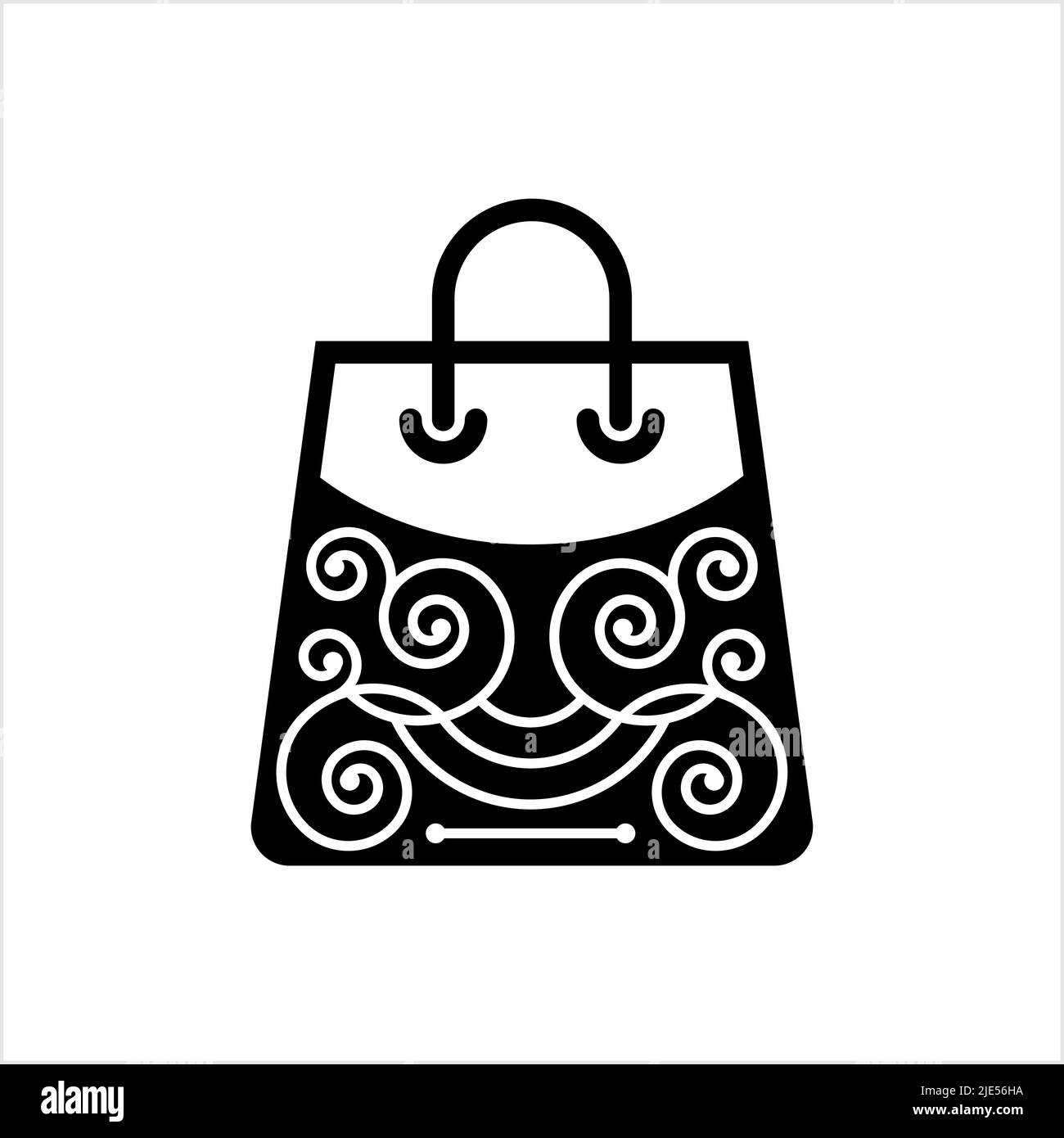 Shopping Bag Icon, Shopping Bag Vector Art Illustration Stock Vector ...