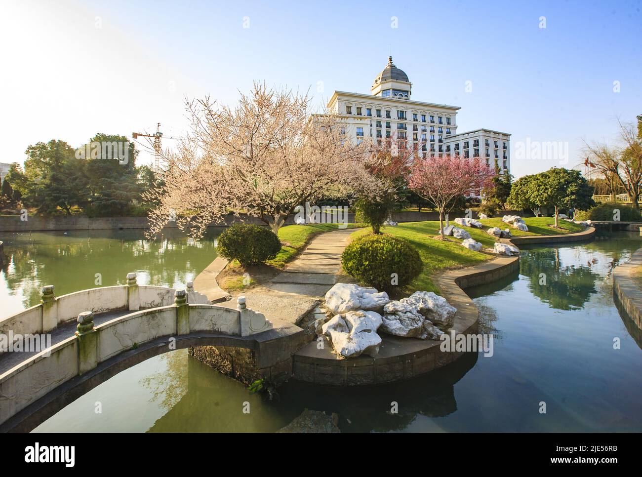 Zhejiang ningbo yinzhou district residential dense roads Stock Photo ...