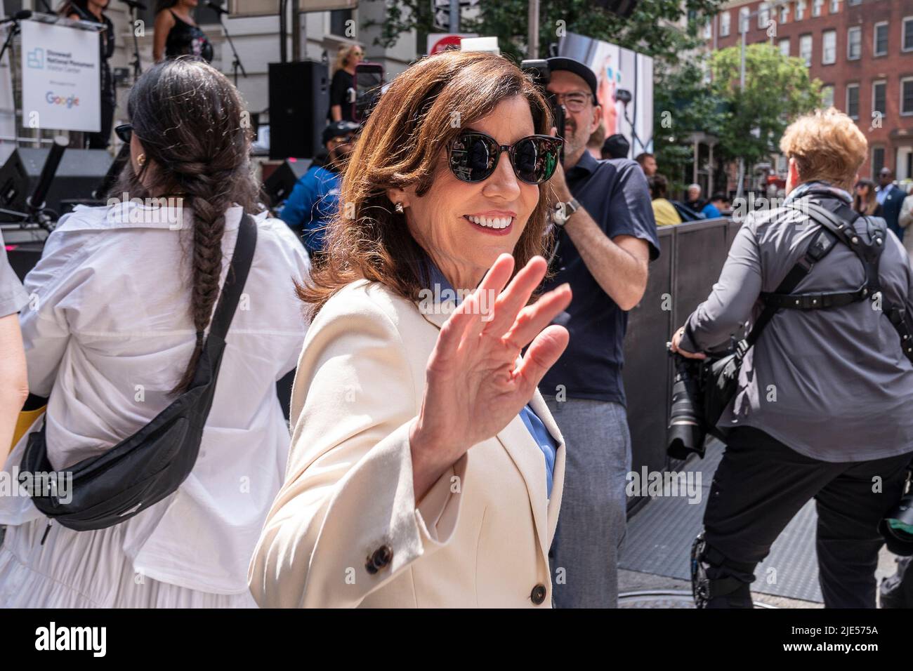 New York, New York, USA. 24th June, 2022. Governor Kathy Hochul attends ...