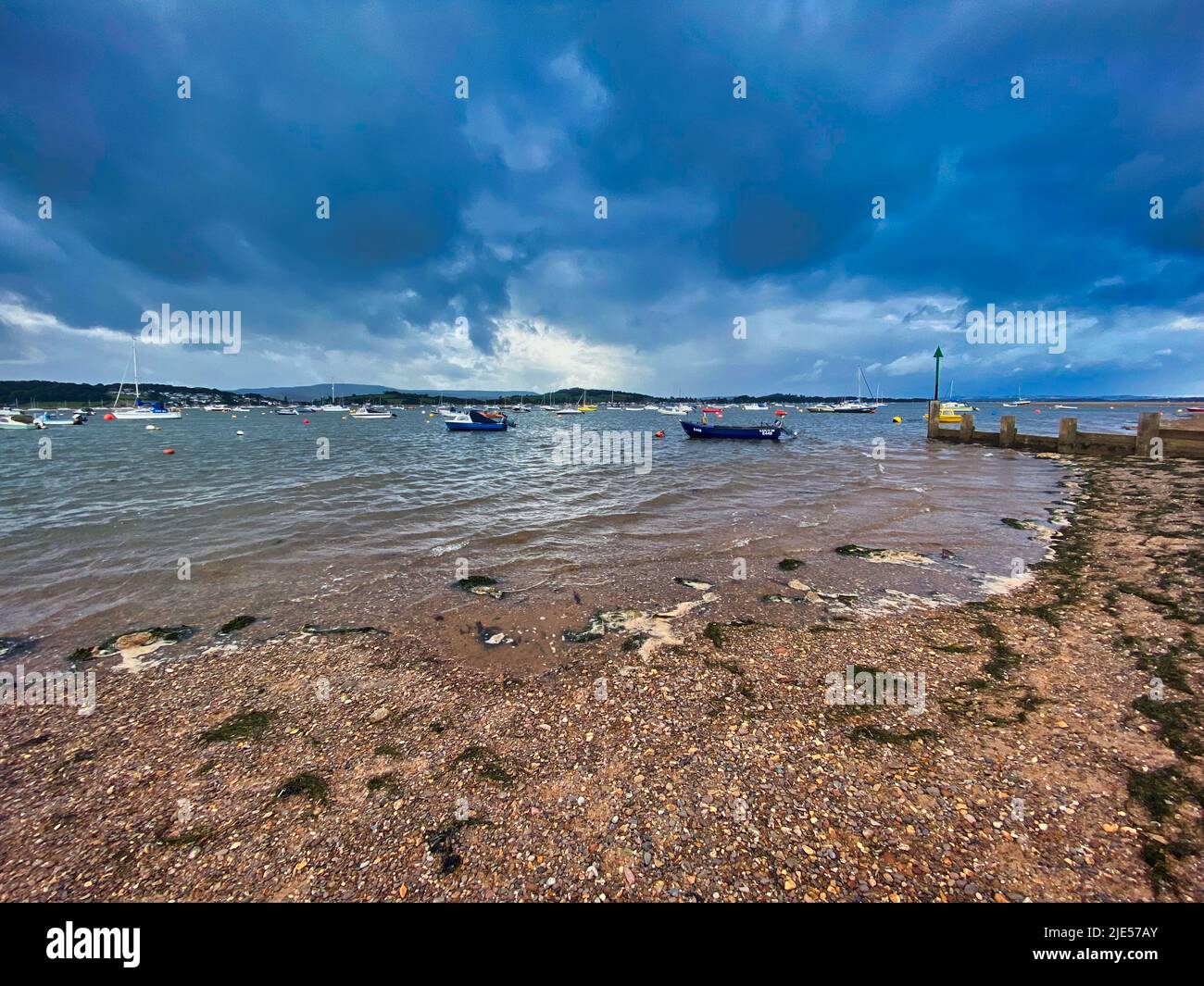 The Exe Estuary, Exmouth, Devon Stock Photo - Alamy
