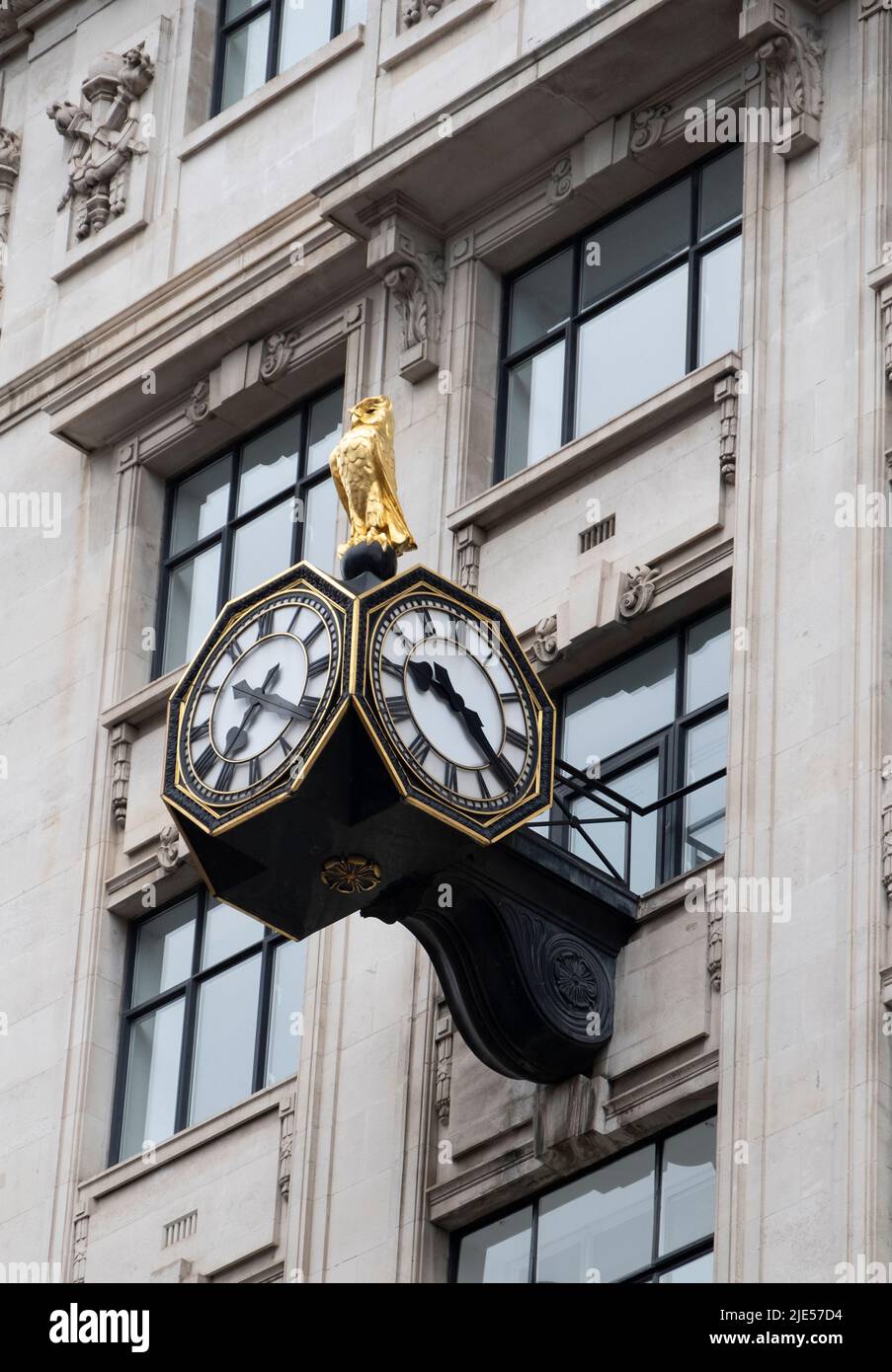 King William Street clock ,London Stock Photo - Alamy