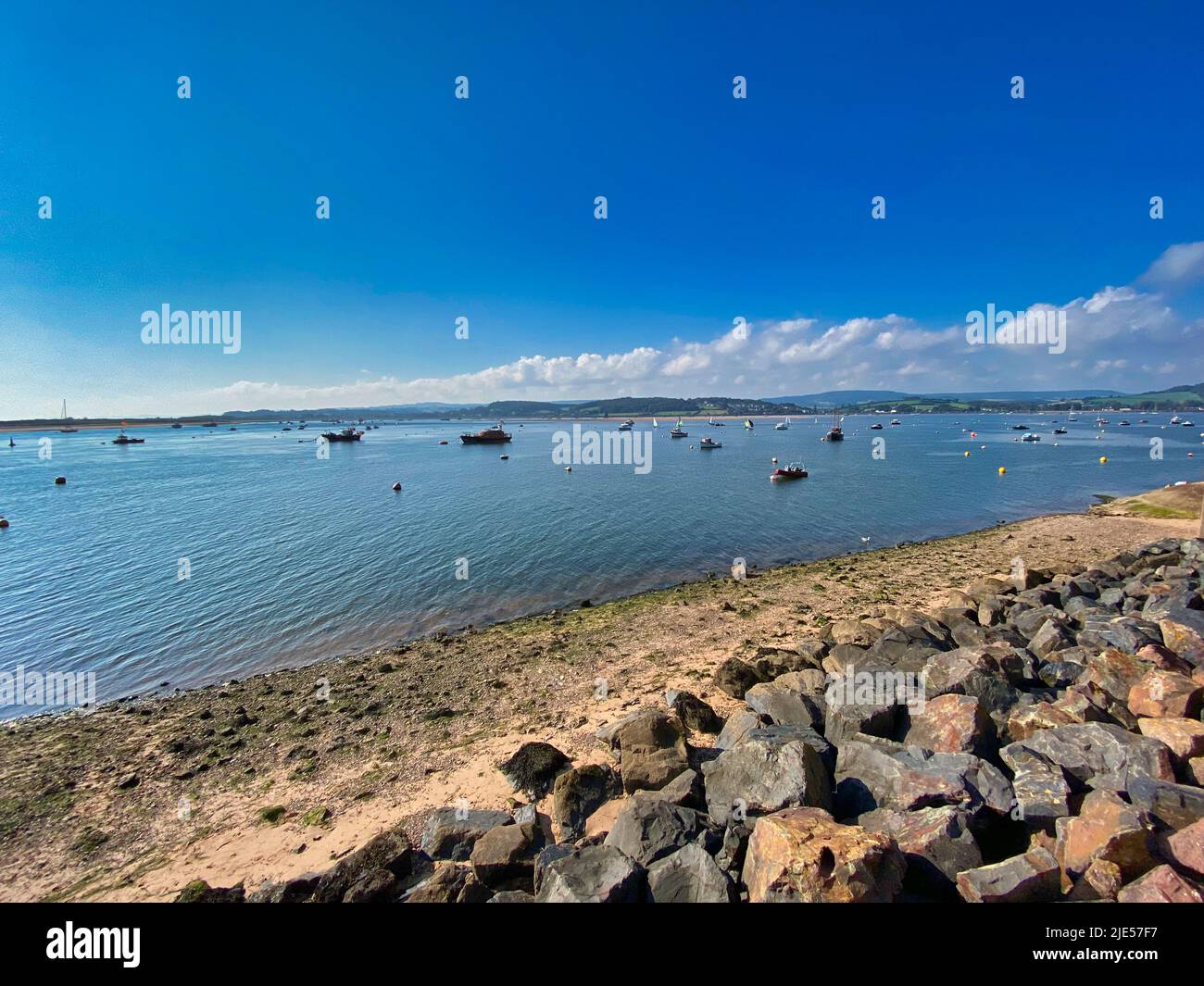 The Exe Estuary, Exmouth, Devon Stock Photo - Alamy