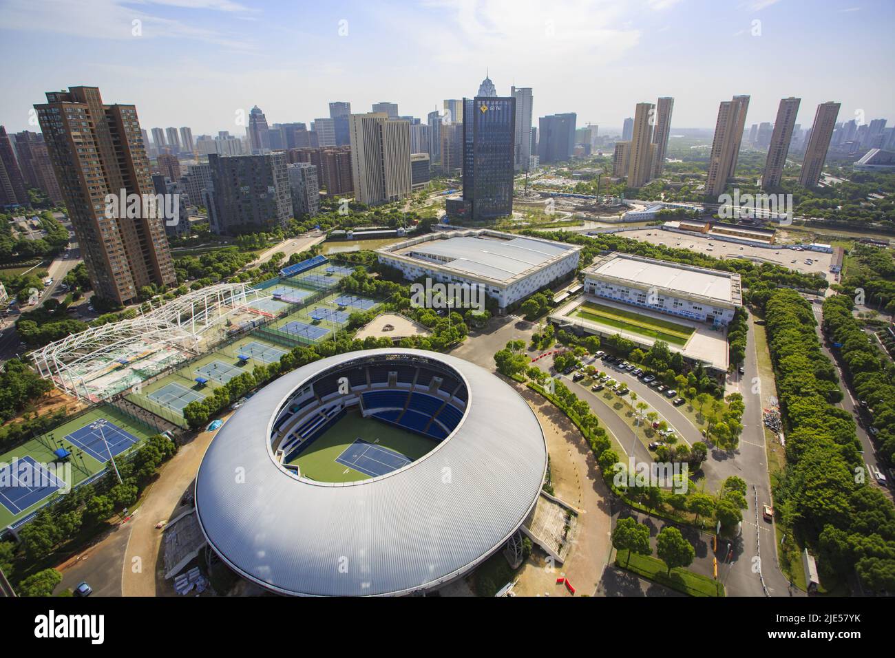 Zhejiang ningbo yinzhou sports center gymnasium stadium Stock Photo - Alamy