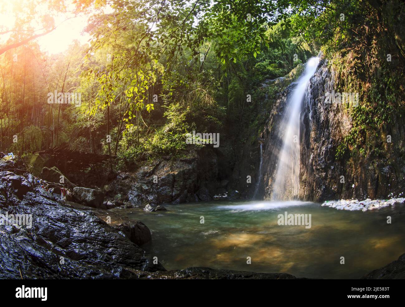 Zhejiang ningbo yinzhou design town mountain spring streams Stock Photo ...