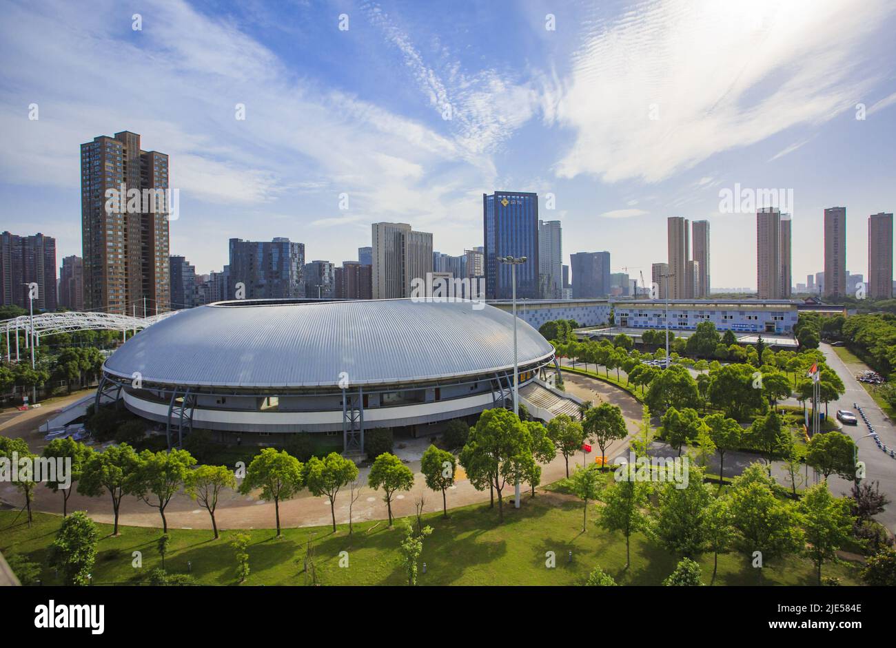 Zhejiang ningbo yinzhou sports center gymnasium stadium Stock Photo - Alamy