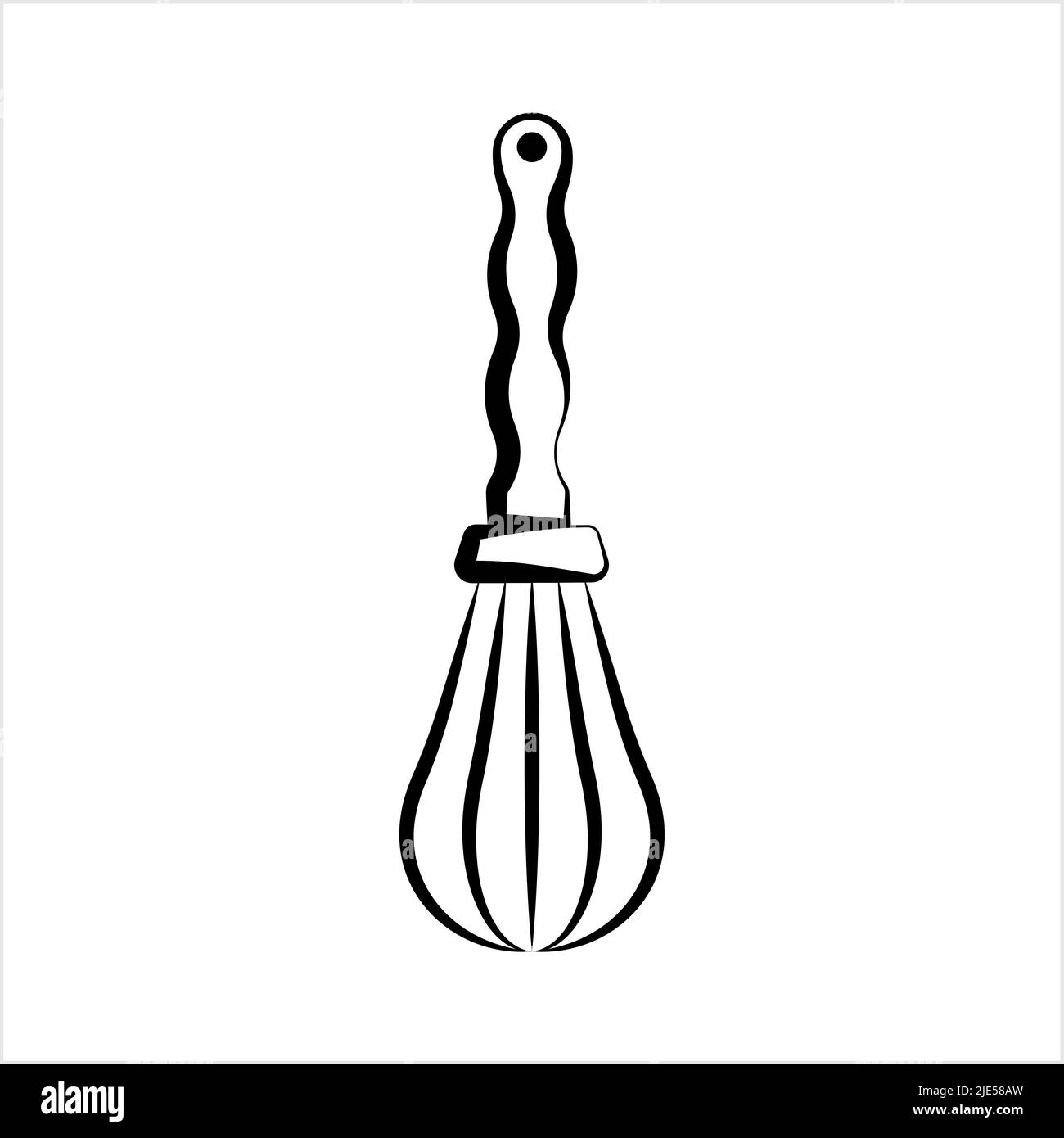 Beater Icon, Whisk Icon Vector Art Illustration Stock Vector Image ...