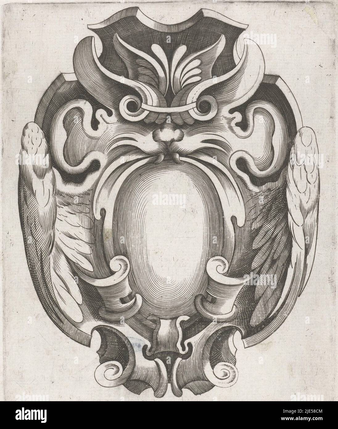 Winged mascarons cartouche cartouches hi-res stock photography and ...