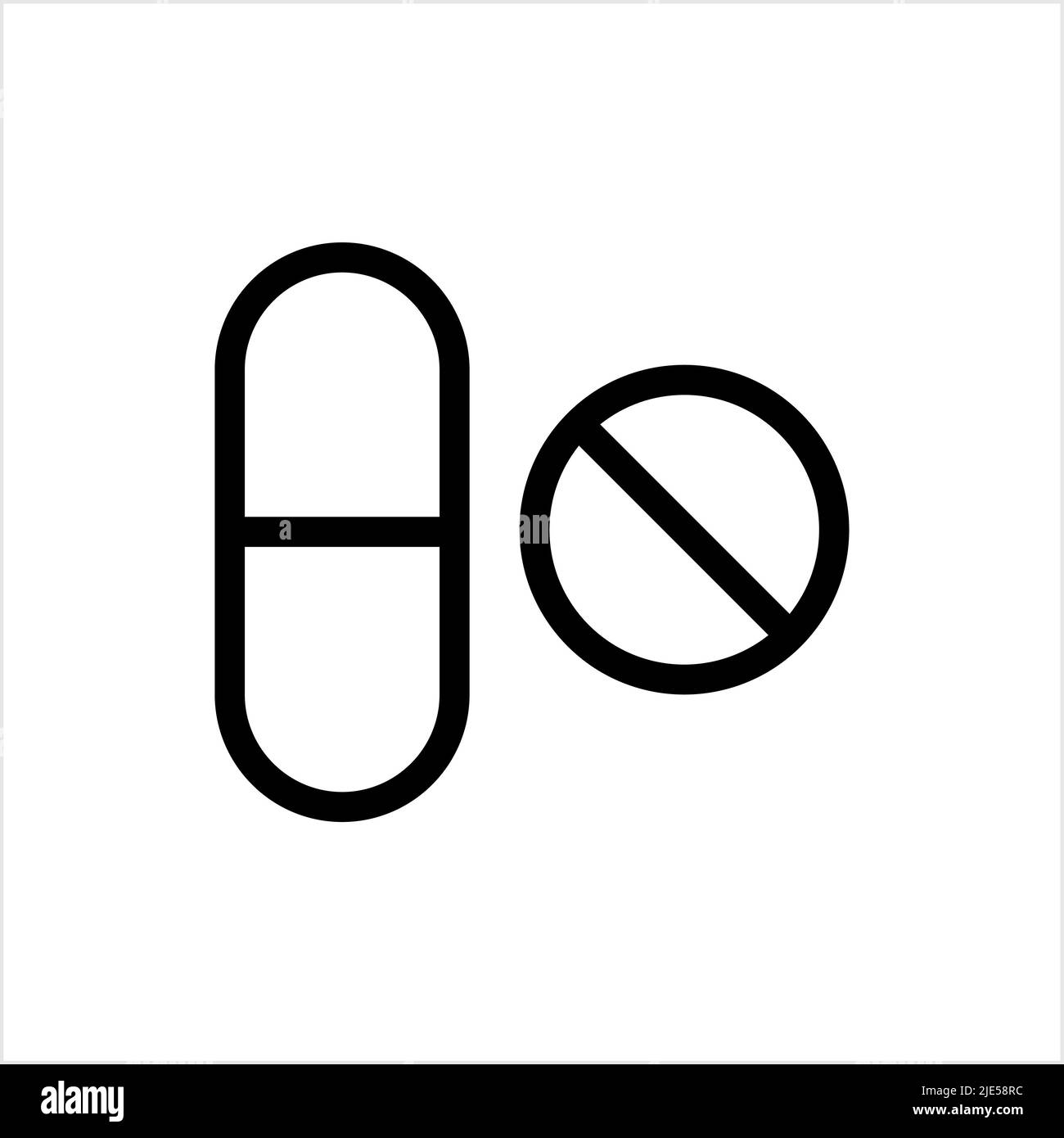 Capsule Pills Icon Vector Art Illustration Stock Vector Image & Art - Alamy