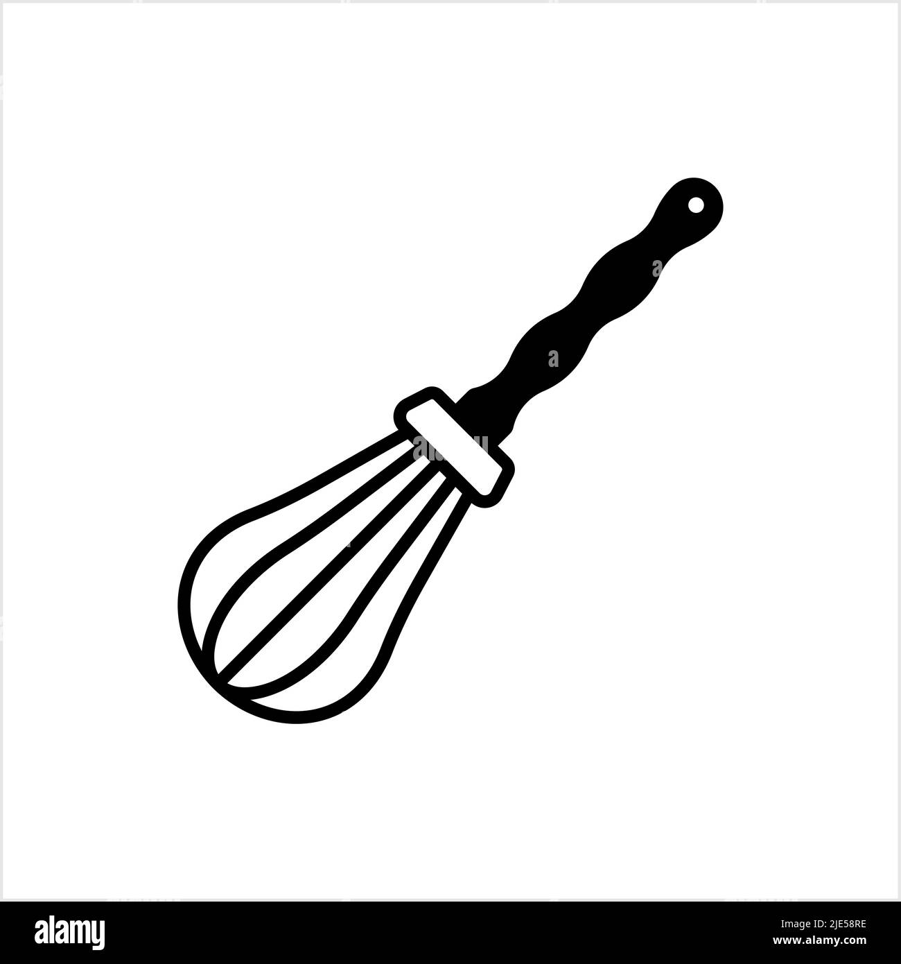 Beater Icon, Whisk Icon Vector Art Illustration Stock Vector Image ...
