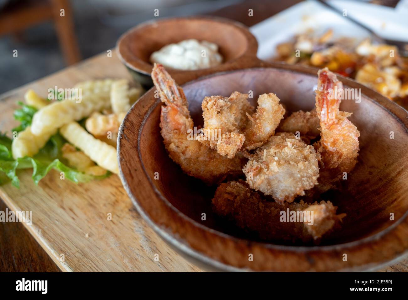 Deep fried shrimp mayonnaise hi-res stock photography and images - Alamy