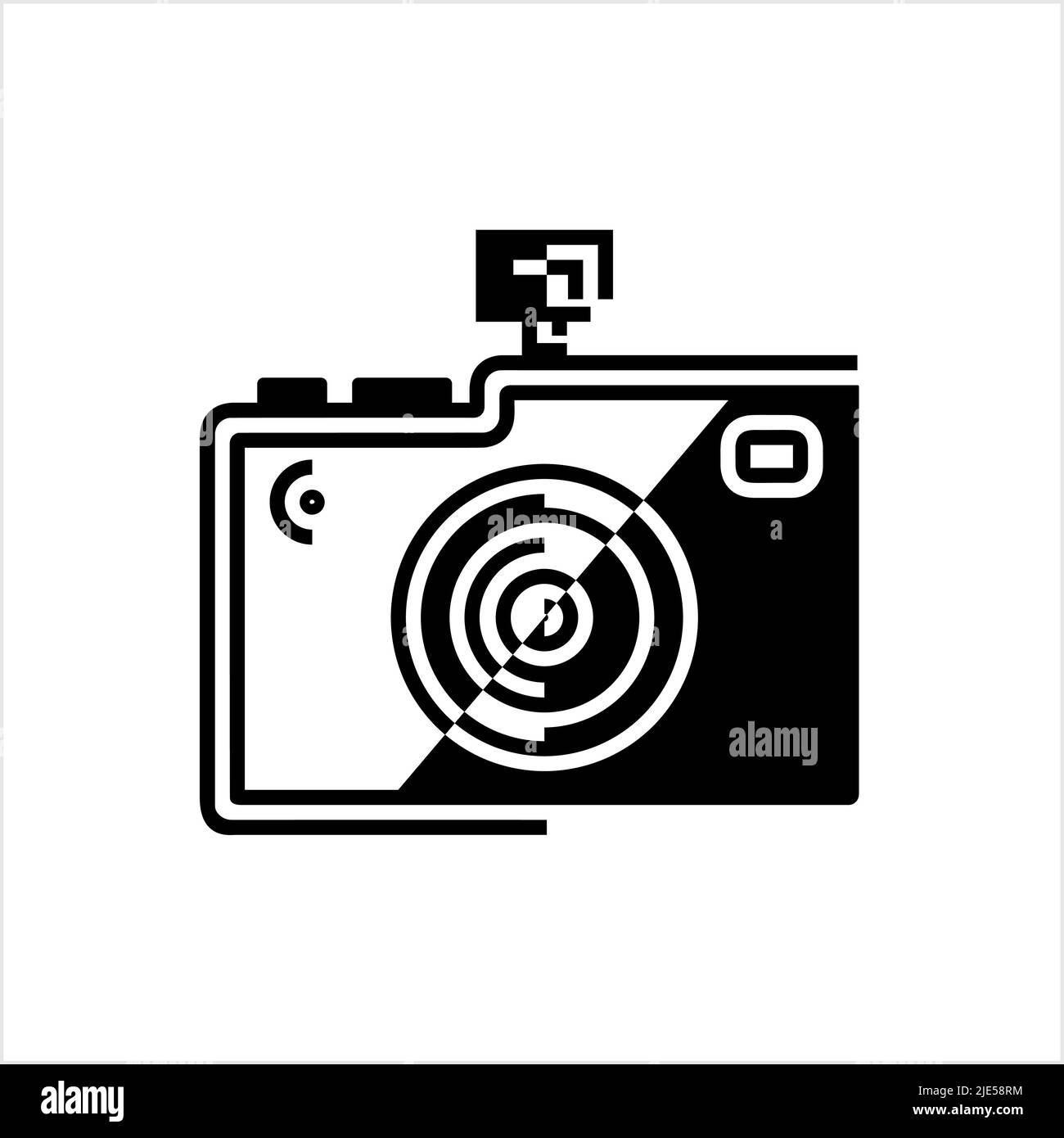 Camera Icon, Photo Camera Icon Vector Art Illustration Stock Vector ...