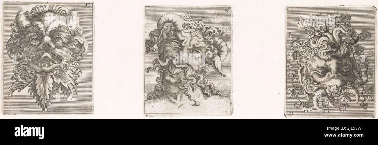 Three grotesque masks hi-res stock photography and images - Alamy