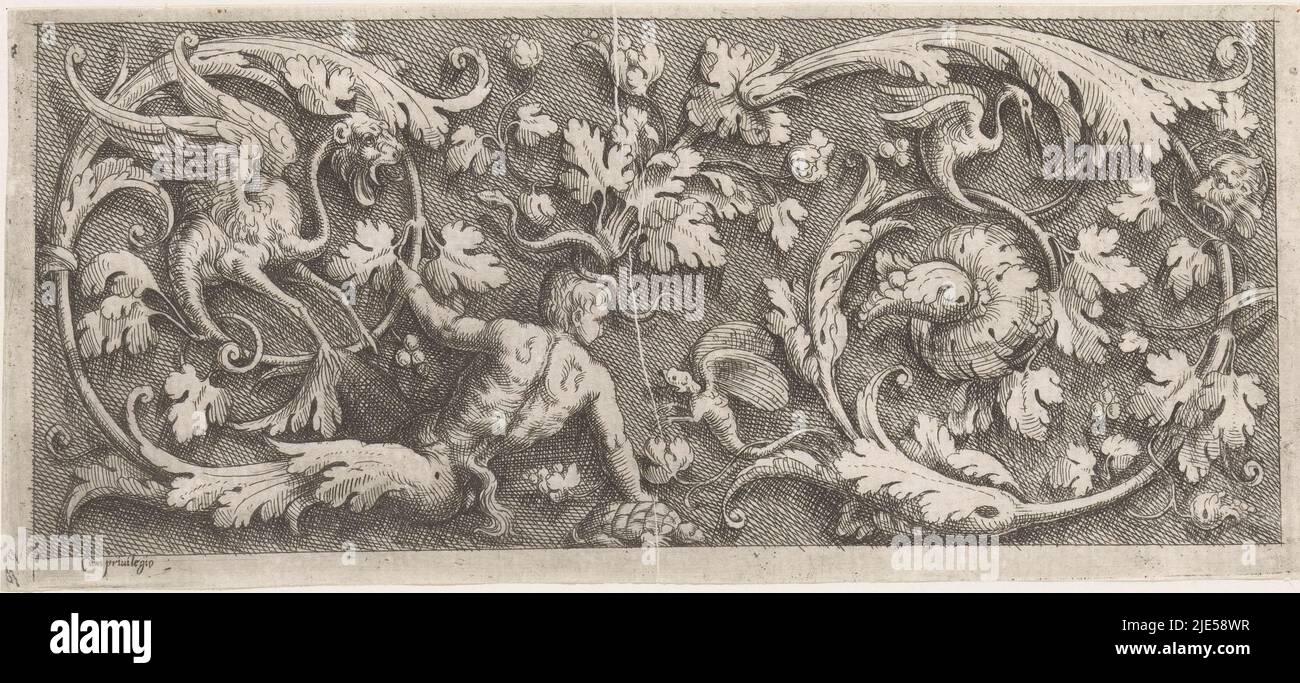 Two winged monsters ornamental friezes hi-res stock photography and ...