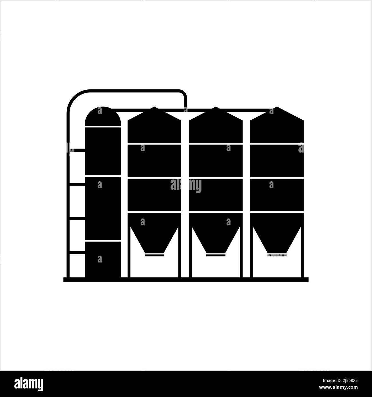 Grain bin corn Stock Vector Images - Alamy