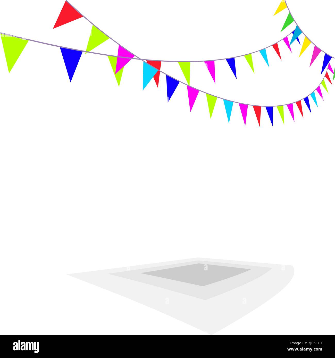 Bunting Flags, Celebration, Party Decoration Item Vector Art ...
