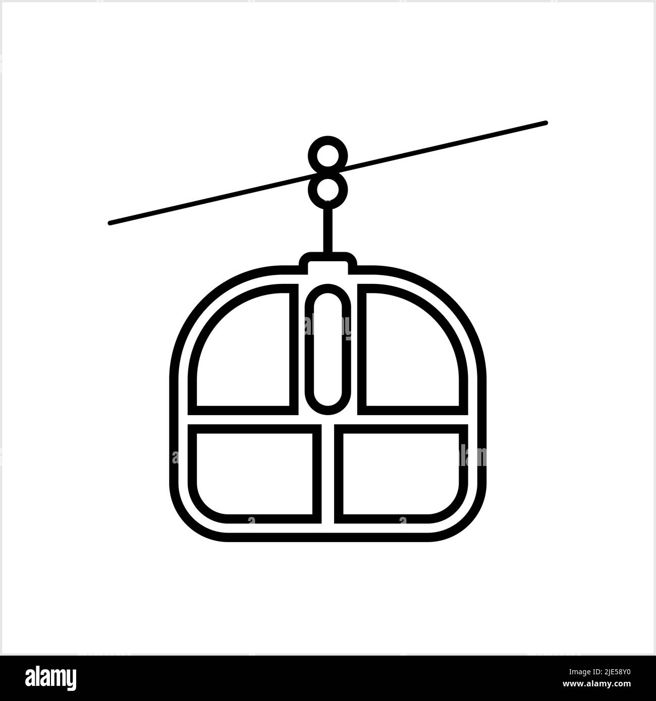 Cable Car Icon Vector Art Illustration Stock Vector Image & Art - Alamy