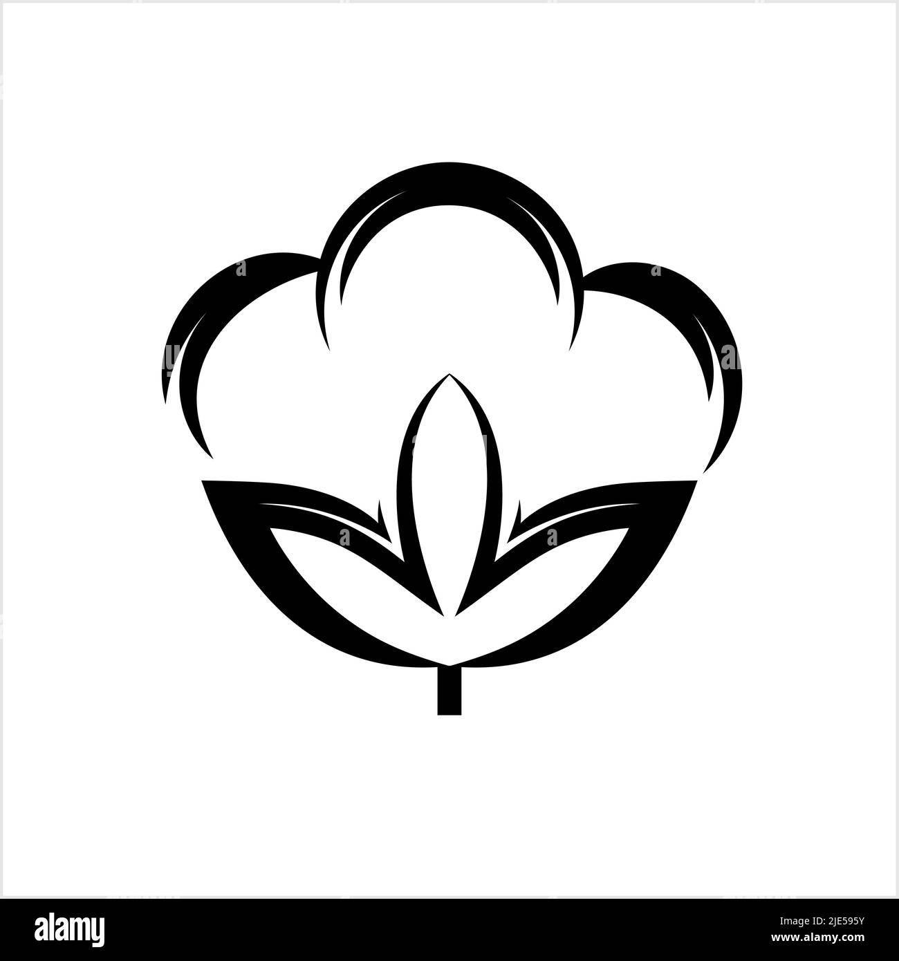 Cotton Flower Icon, Cotton Ball, Cotton Fiber Vector Art Illustration ...