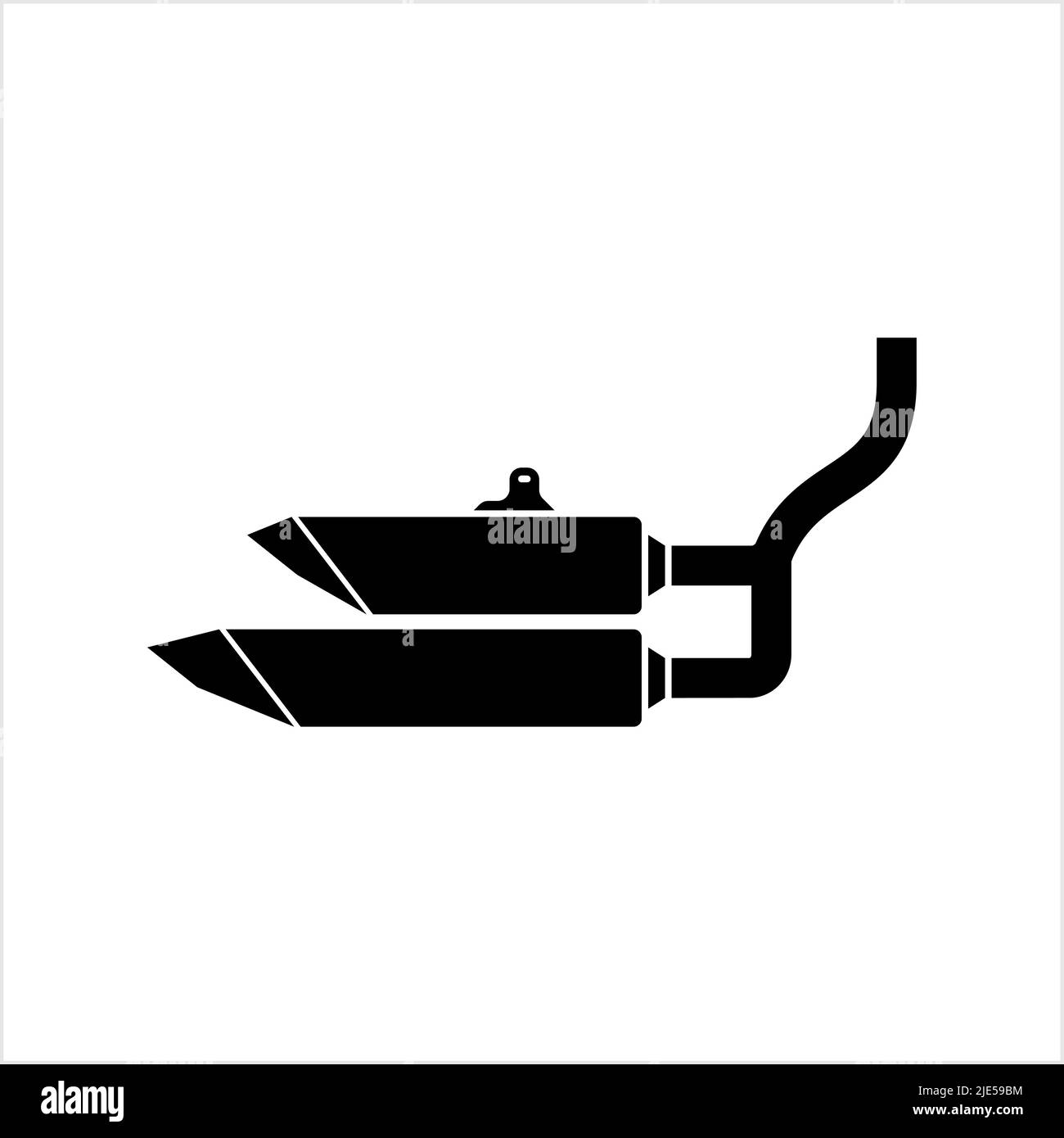 Exhaust Icon, Auto Exhaust Icon Vector Art Illustration Stock Vector ...