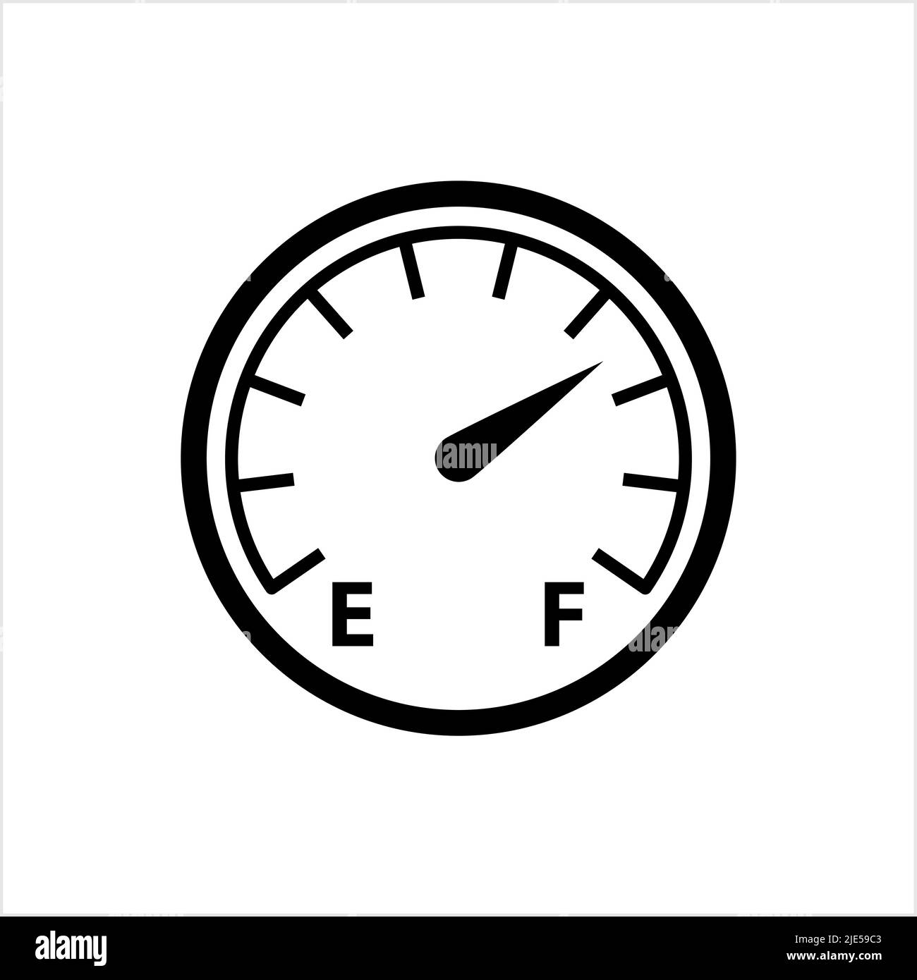 Fuel Gauge Icon Vector Art Illustration Stock Vector Image & Art - Alamy