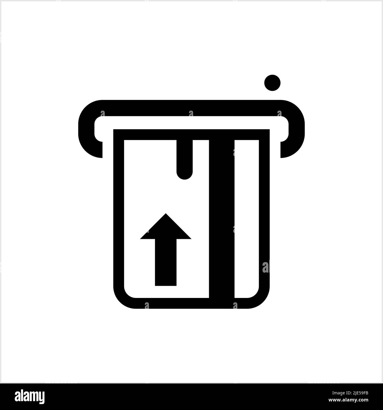 Insert Card Icon, Credit, Debit, Atm, Gift Card Vector Art Illustration ...