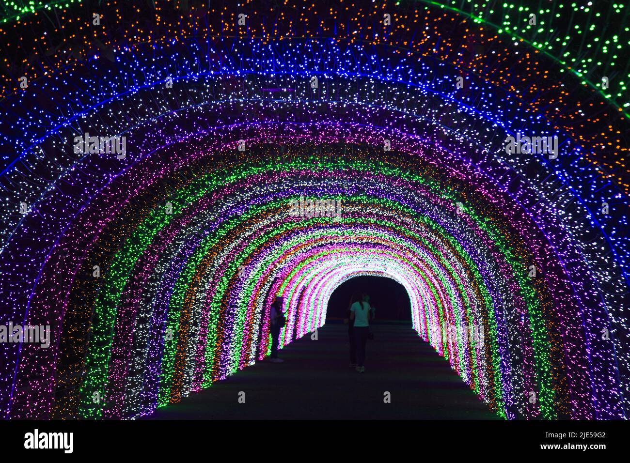 Night light show bright light Stock Photo - Alamy