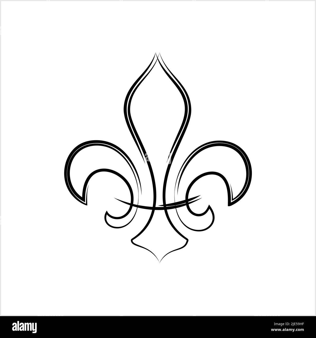 Fleur De Lis, Fleur-De-Lys Or Flower-De-Luce, The Decorative Stylized ...