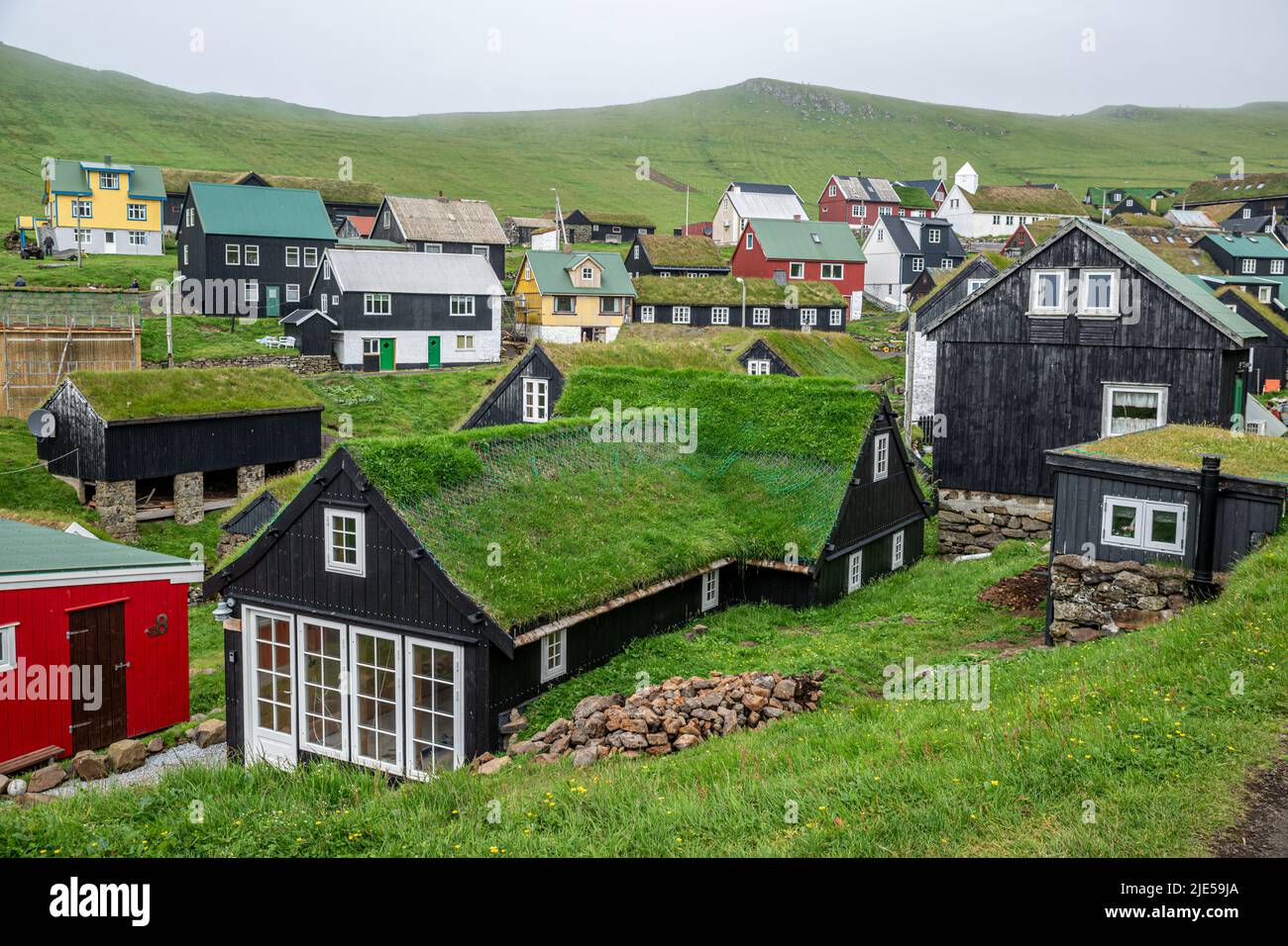 Mykines Village Mykines Island Faroe Islands Stock Photo Alamy