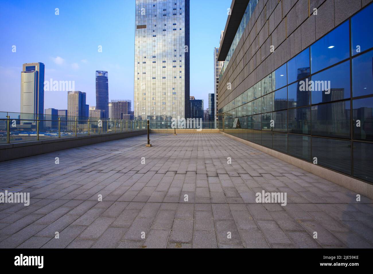 Cultural square Zhejiang ningbo yinzhou ningbo architecture Stock Photo ...