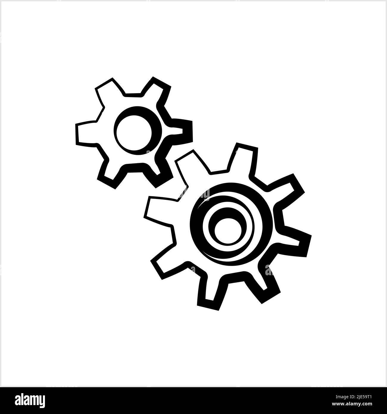 Setting Icon, Gear, User Preference Setting Vector Art Illustration Stock Vector Image & Art - Alamy